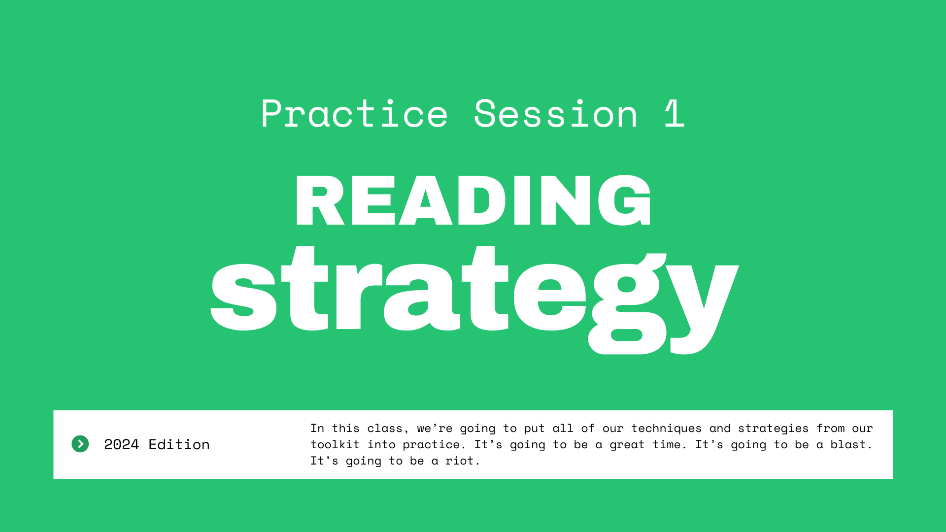 (2024 Edition) GRE Reading Strategy Series - Practice Session 1 - GregMat