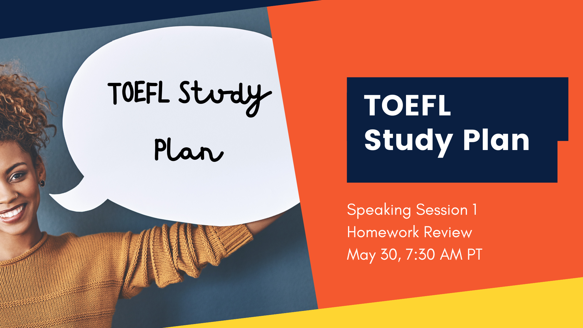 TOEFL Study Plan - Speaking Session 1 Homework Review - GregMat