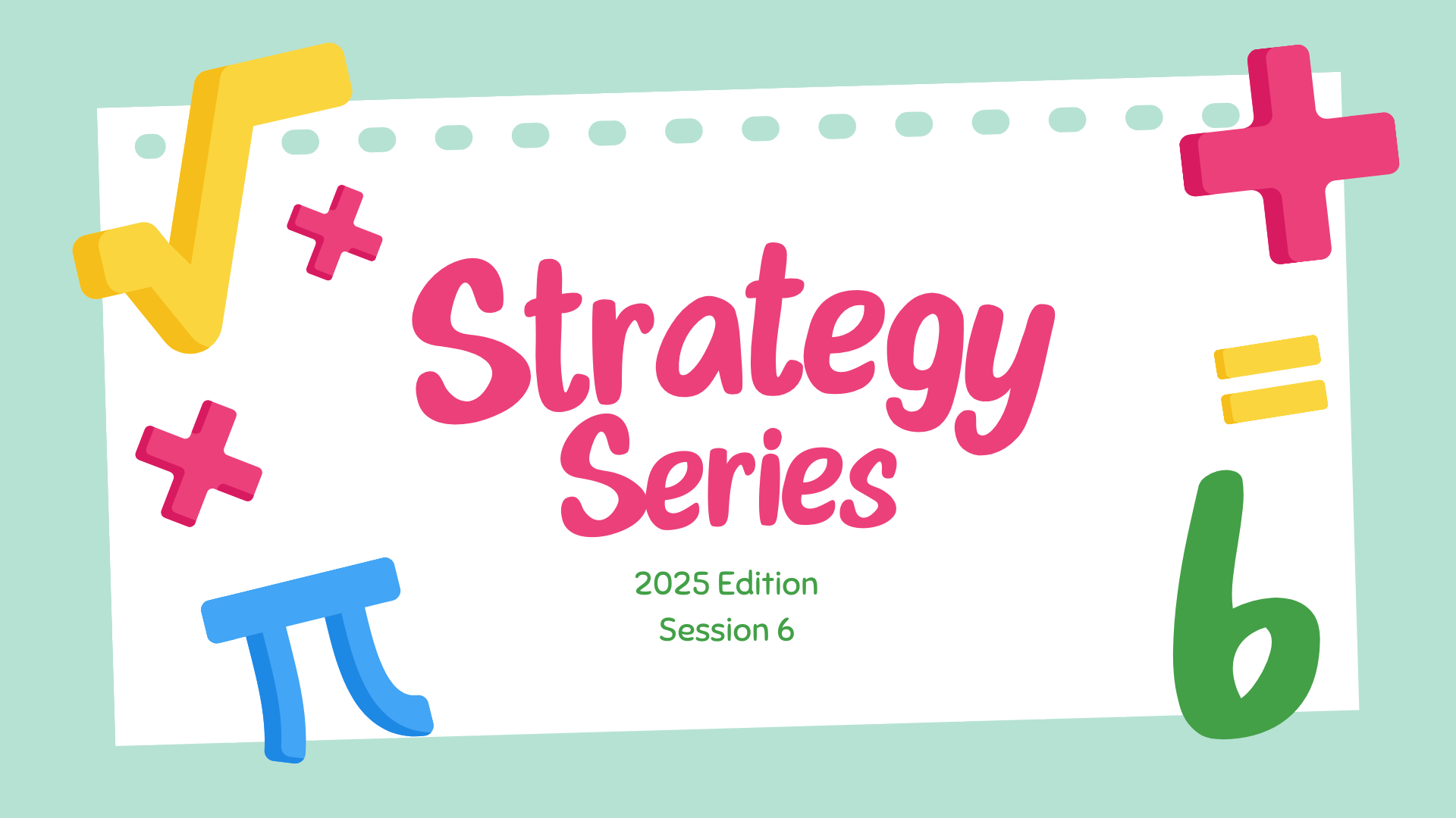 (2025 Edition) GRE Quant Strategy Series - Session 6 - GregMat