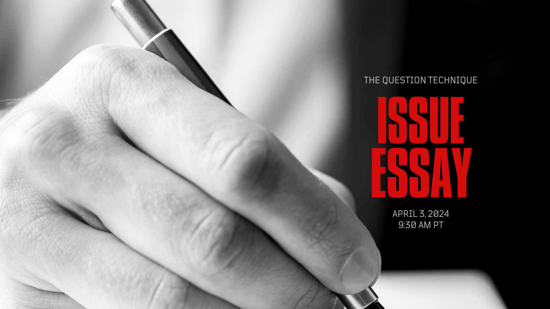 GRE Issue Essay Writing -- The Question Yourself Technique - GregMat