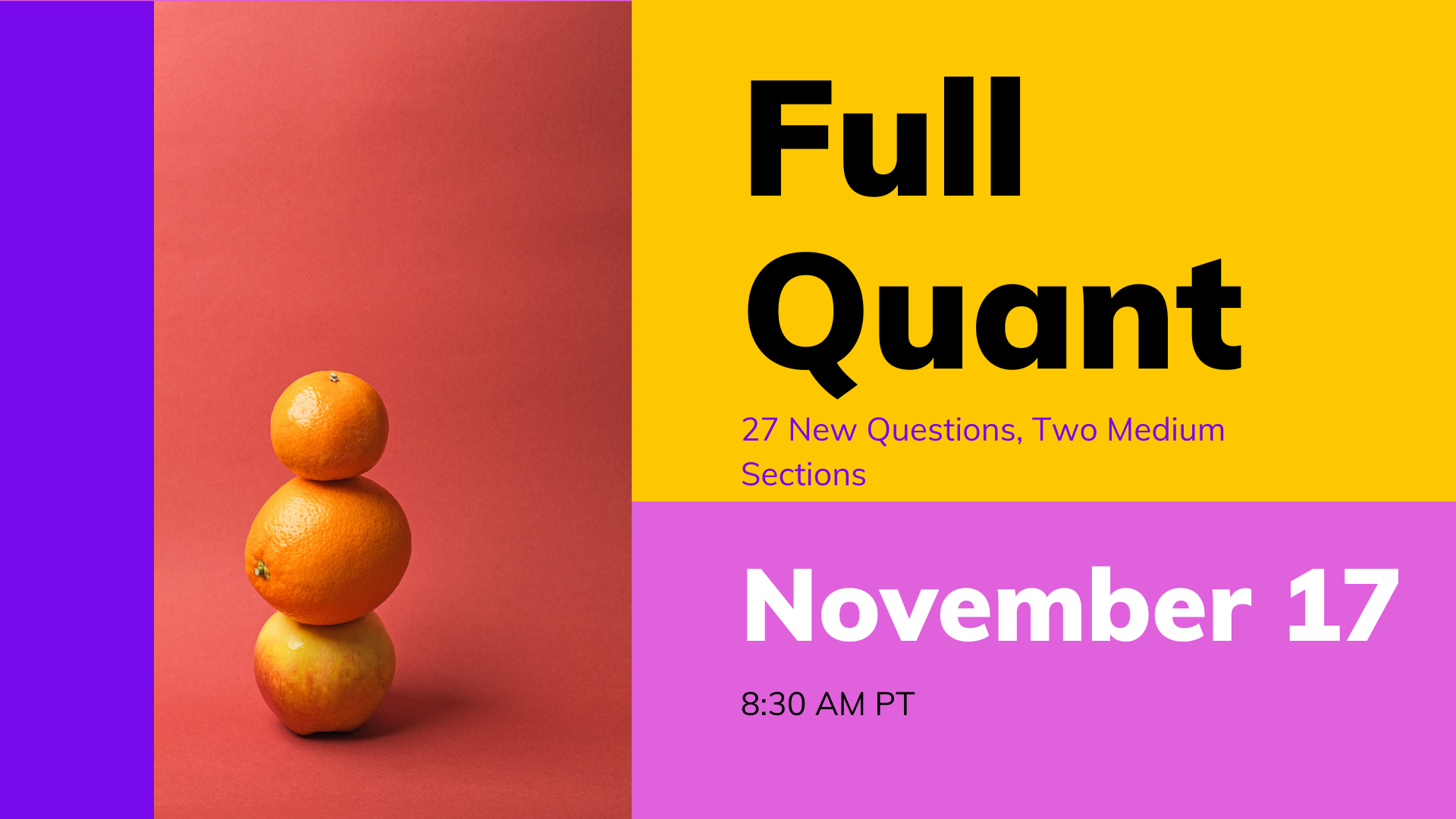 Full Quant Practice Test (Two Medium Sections, 27 New Questions) - GregMat