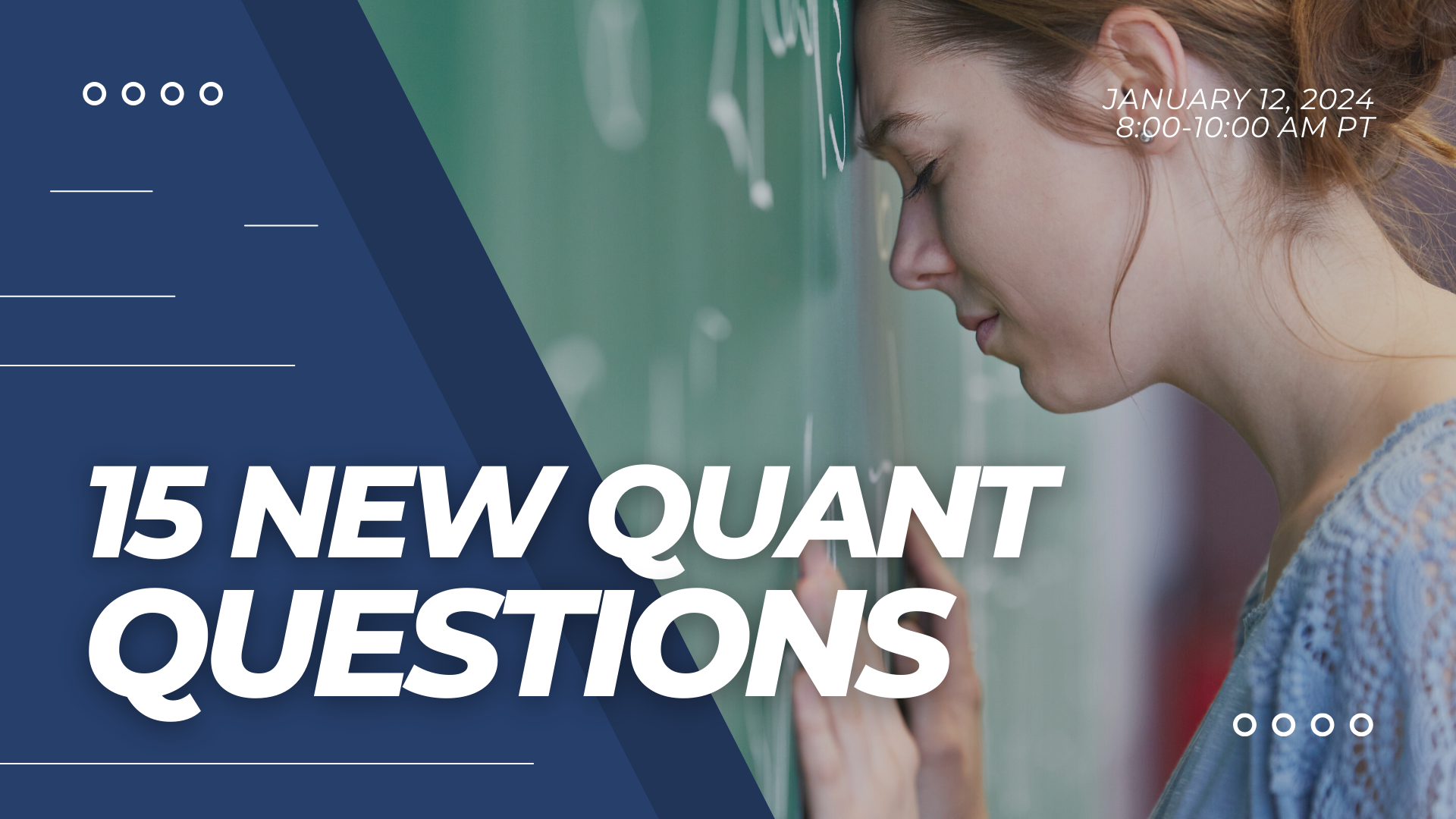 15 New Quant Questions - Hard Quant Section - GregMat