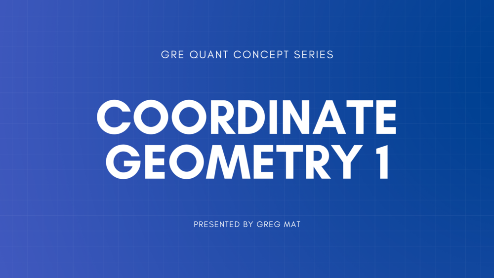 Coordinate Geometry 1 - GregMat