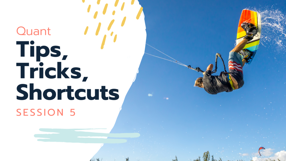 Tips Tricks and Shortcuts Session 5 - GregMat